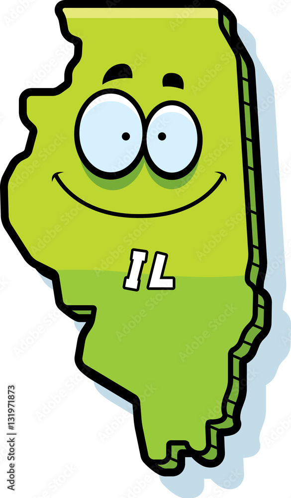 Cartoon Illinois Stock Vector | Adobe Stock