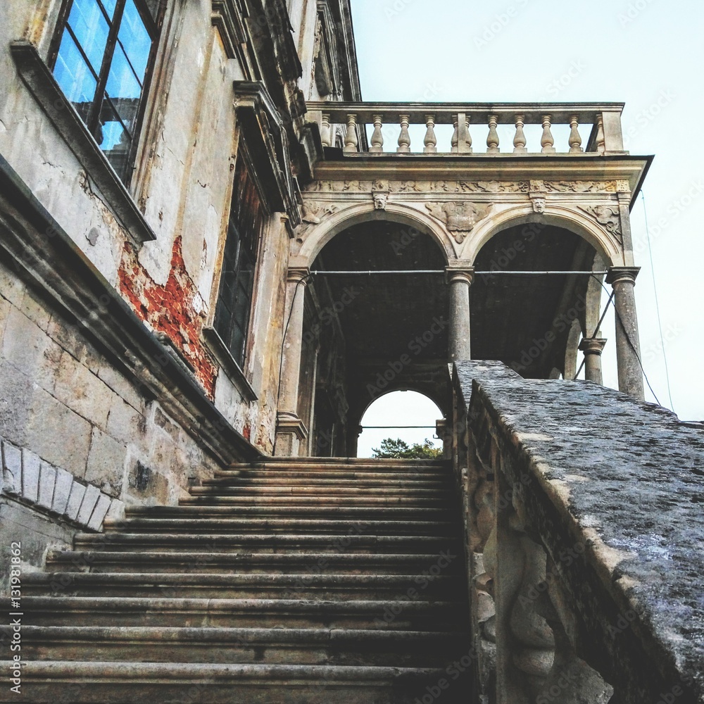 Renaissance Style Arches of Pidhirtsi Castle Stock Photo | Adobe Stock