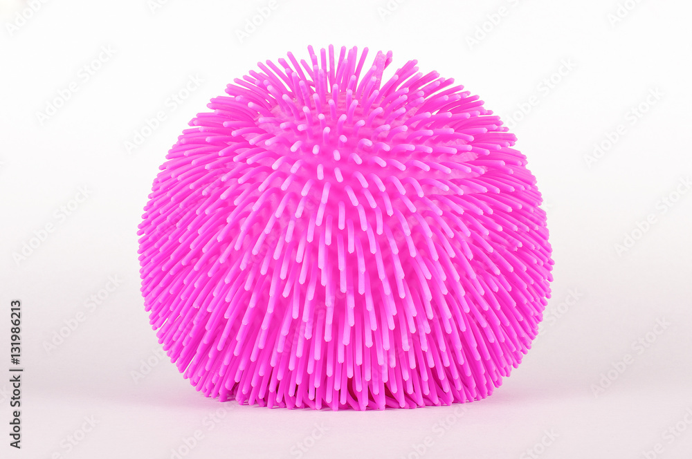 Spiky soft ball toy isolated on the white background Stock-Foto | Adobe ...