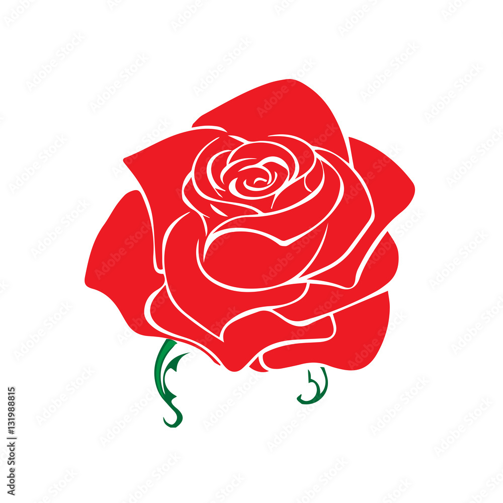 Abstract Rose Design