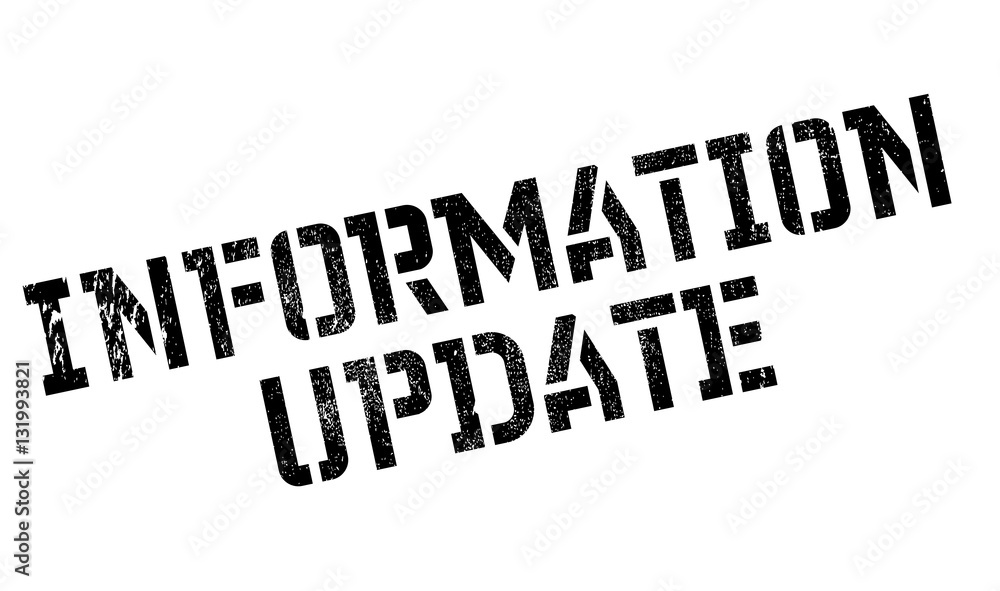 Information Update rubber stamp Stock-Vektorgrafik | Adobe Stock
