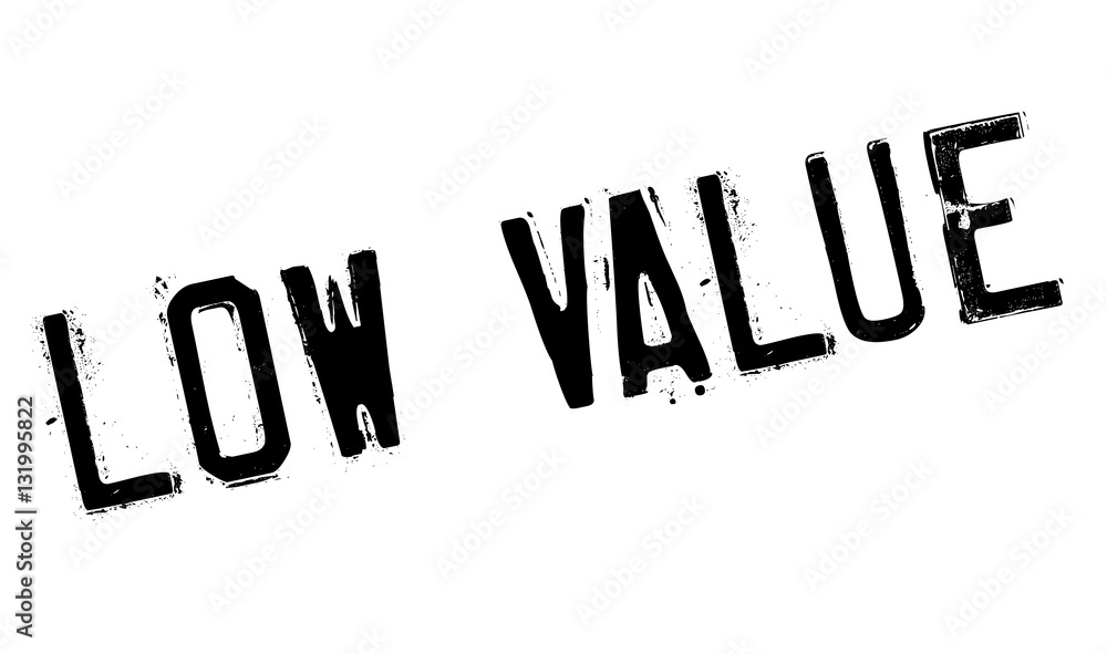 Low Value rubber stamp Stock-Vektorgrafik | Adobe Stock