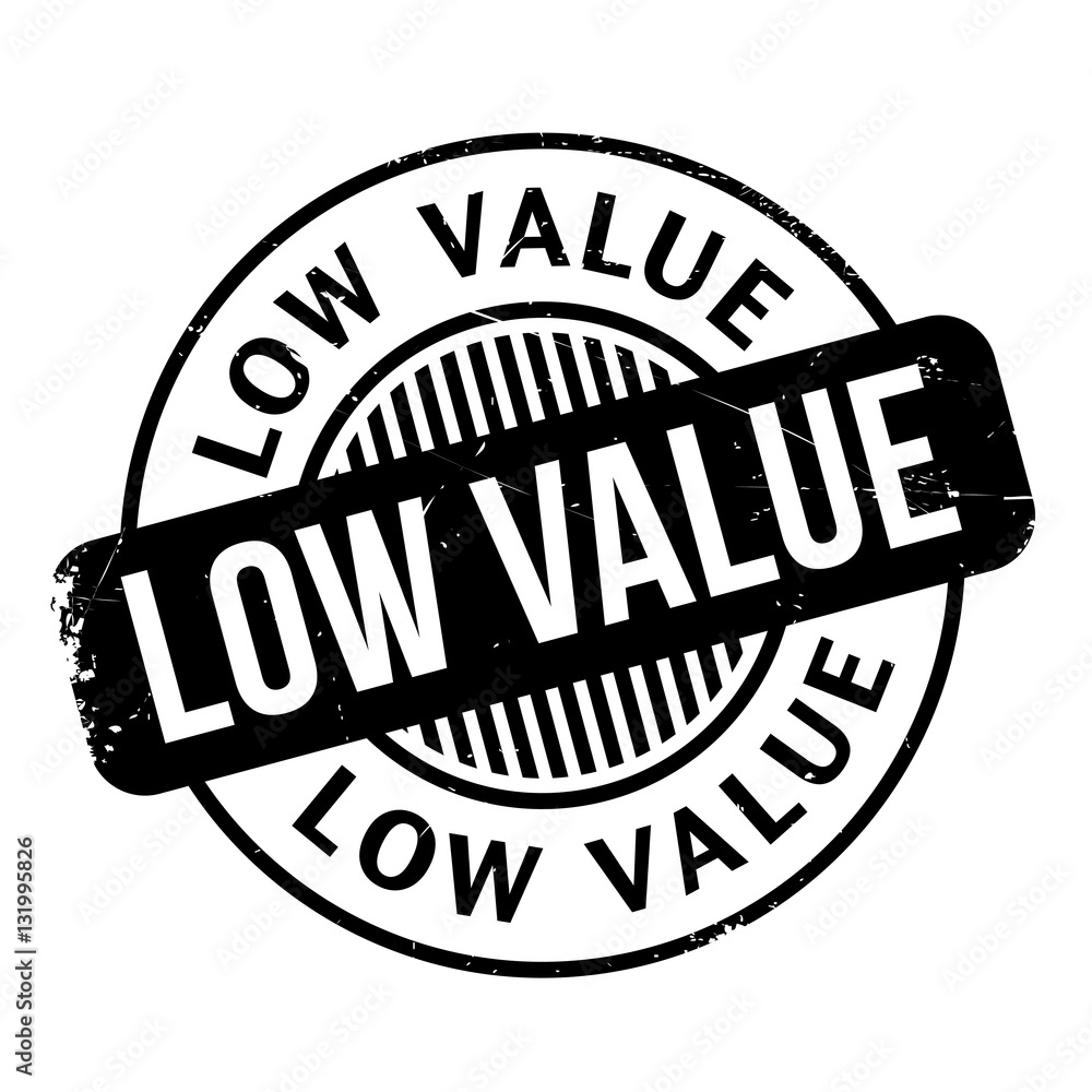 Low Value rubber stamp Stock Vector | Adobe Stock