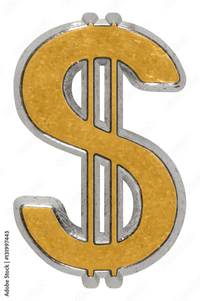 Dollar symbol isolated on a white background Stock Photo | Adobe Stock