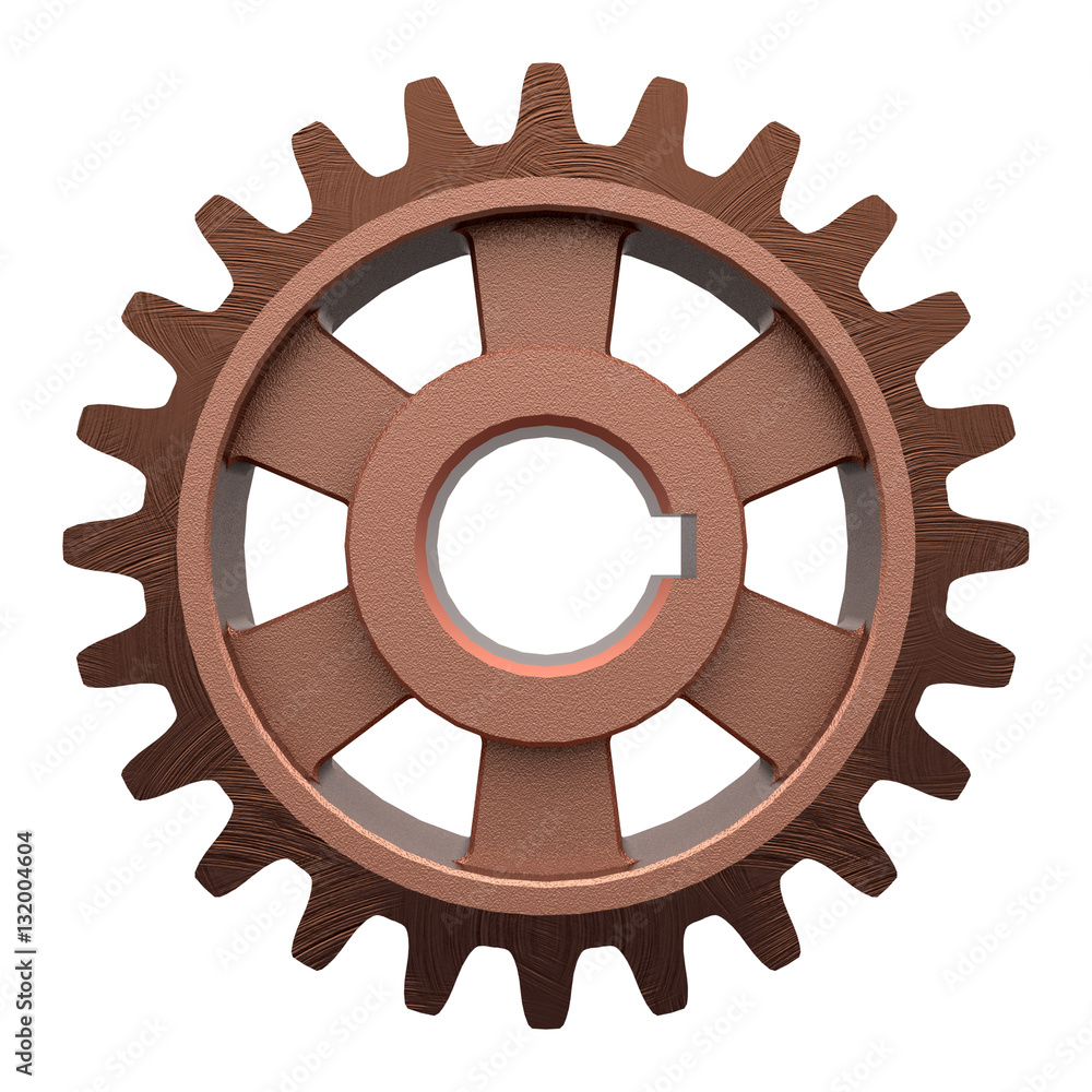 3D model of gear transmission element Stock Illustration | Adobe Stock