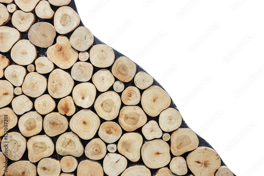 Round wood log texture can use for background. Interior decorati Stock ...