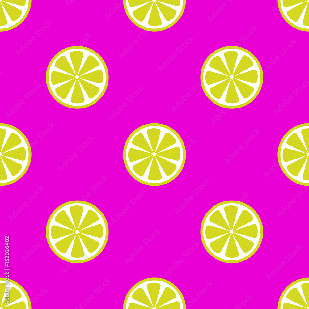 Vector bright lime slices seamless background. Green organic flat ...