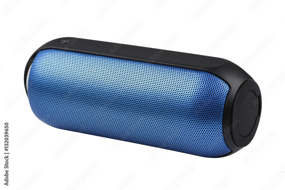 Wireless bluetooth speaker isolated on white background. Stock-Foto ...