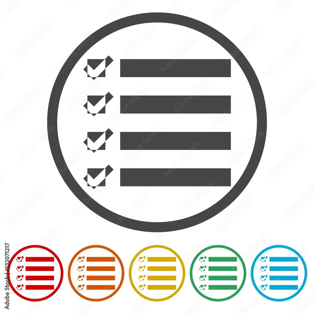 Check list icon, List sign icon Stock Vector | Adobe Stock