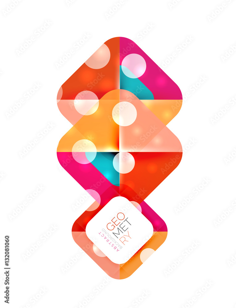 Square and triangle pattern background Stock Vector | Adobe Stock