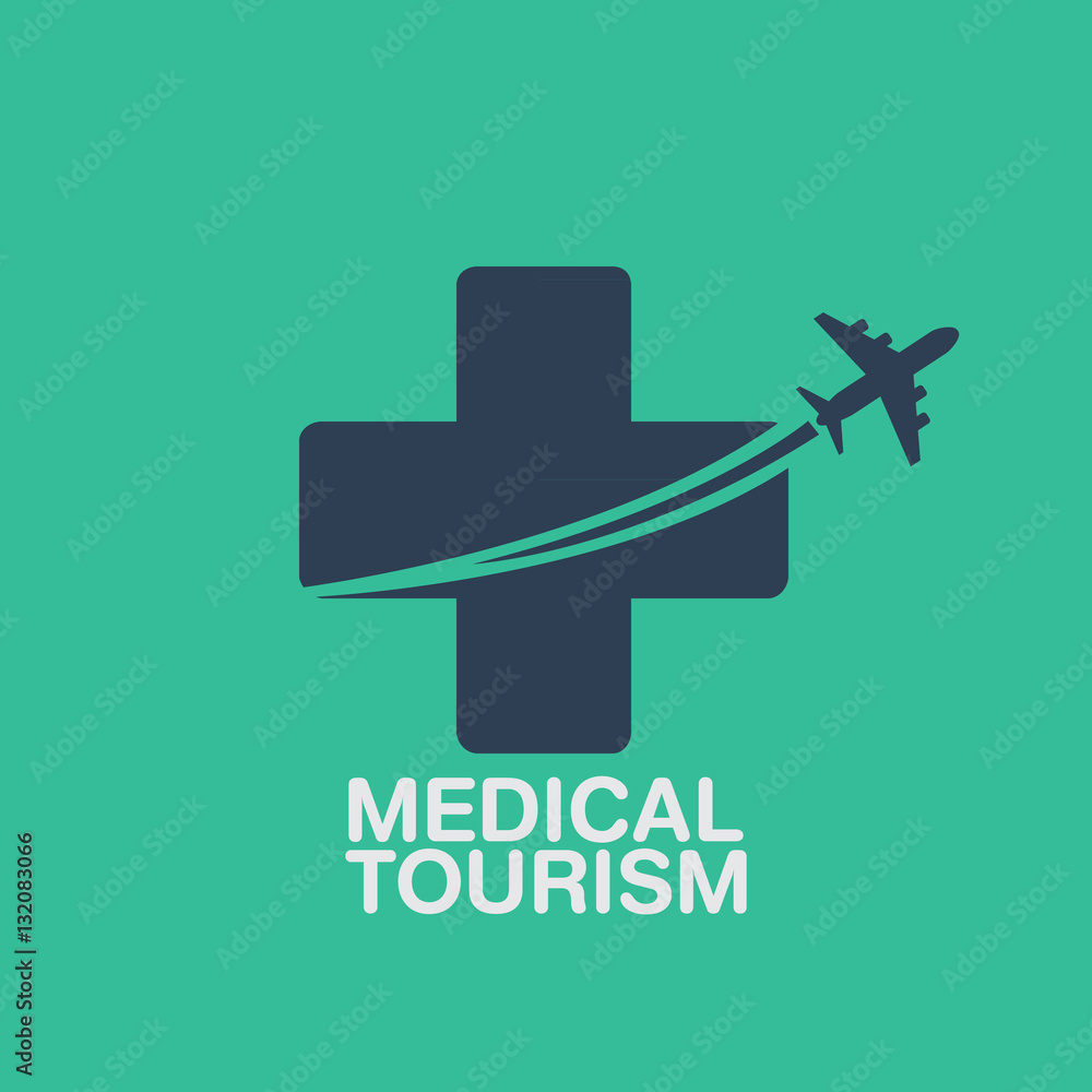 medical tourism vector background Stock Vector | Adobe Stock