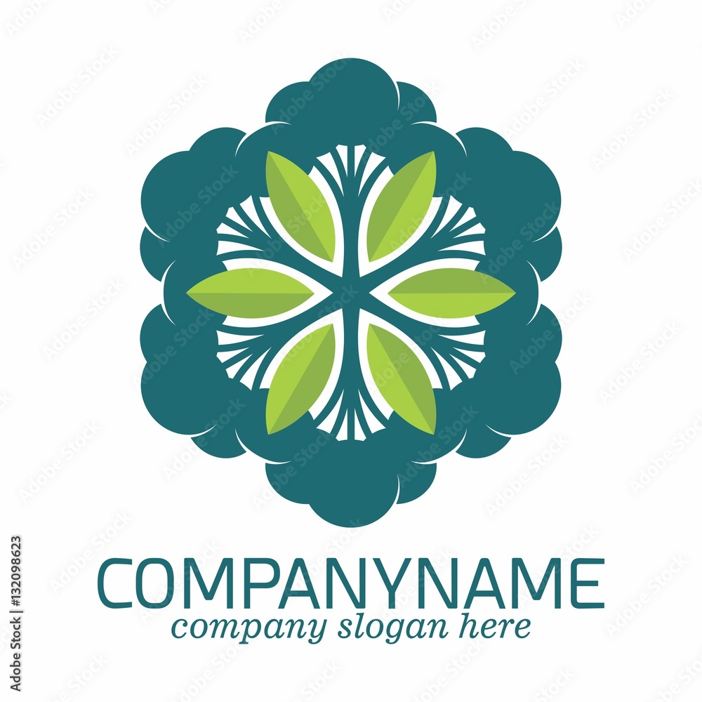 growing tree logo icon vector template Stock Vector | Adobe Stock