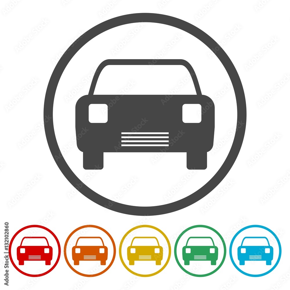 Car Icon Stock Vector | Adobe Stock