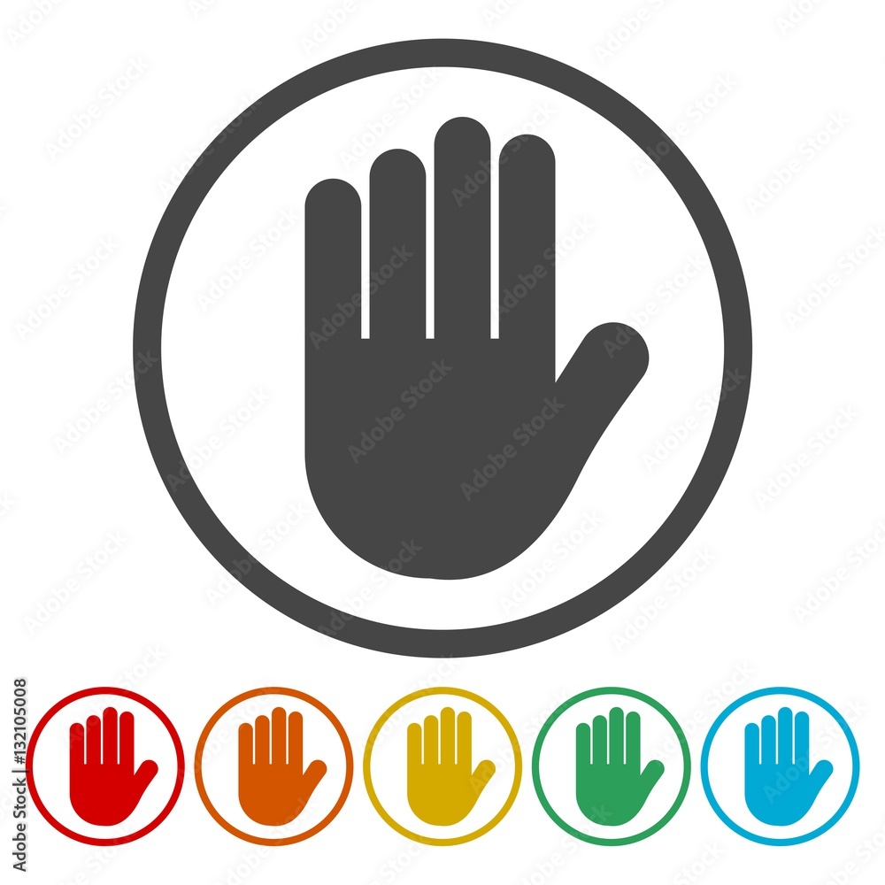 Hand Icon Vector Stock-Vektorgrafik | Adobe Stock