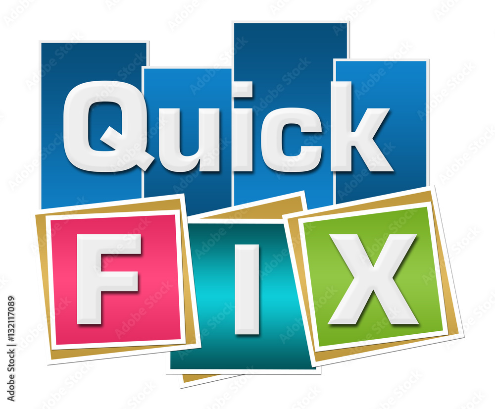 Quick Fix Colorful Squares Stripes Stock-Illustration | Adobe Stock