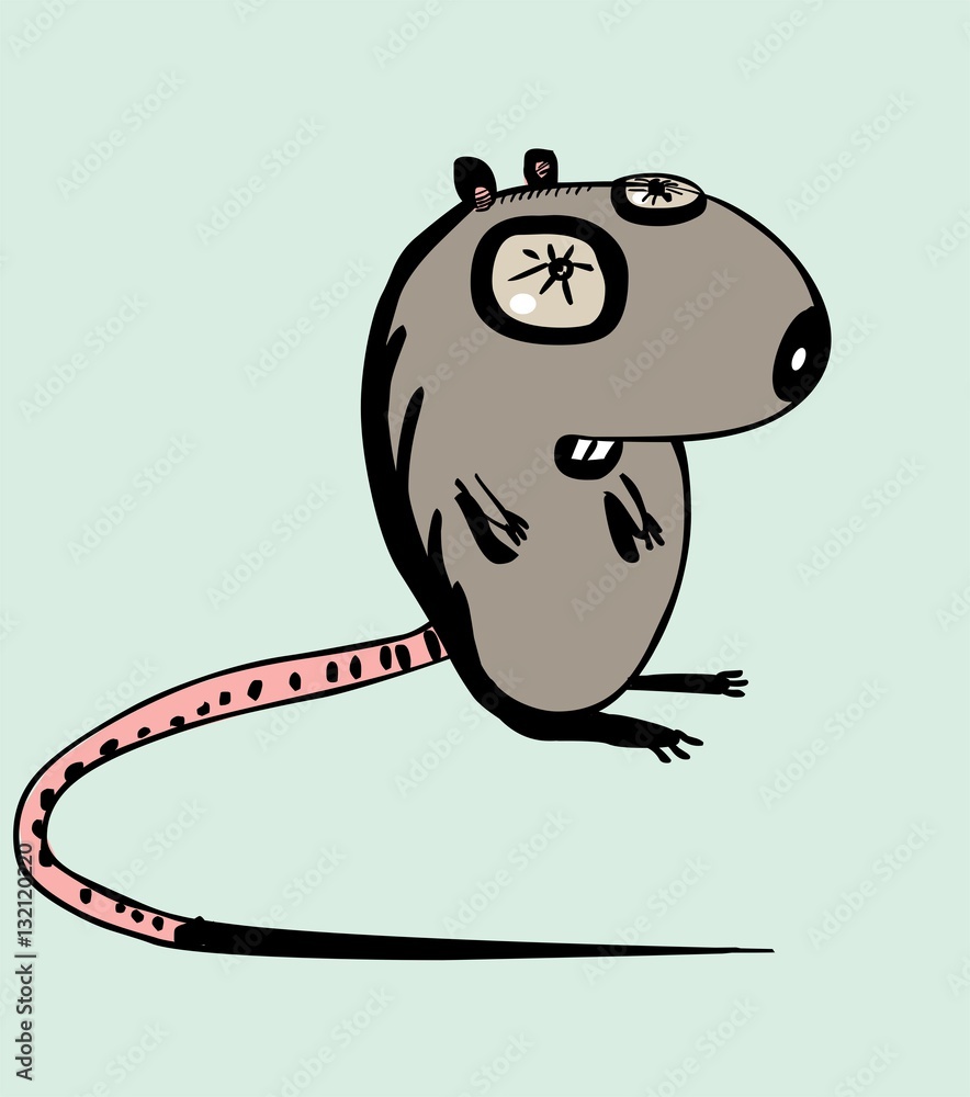 Funny mouse Stock Vector | Adobe Stock