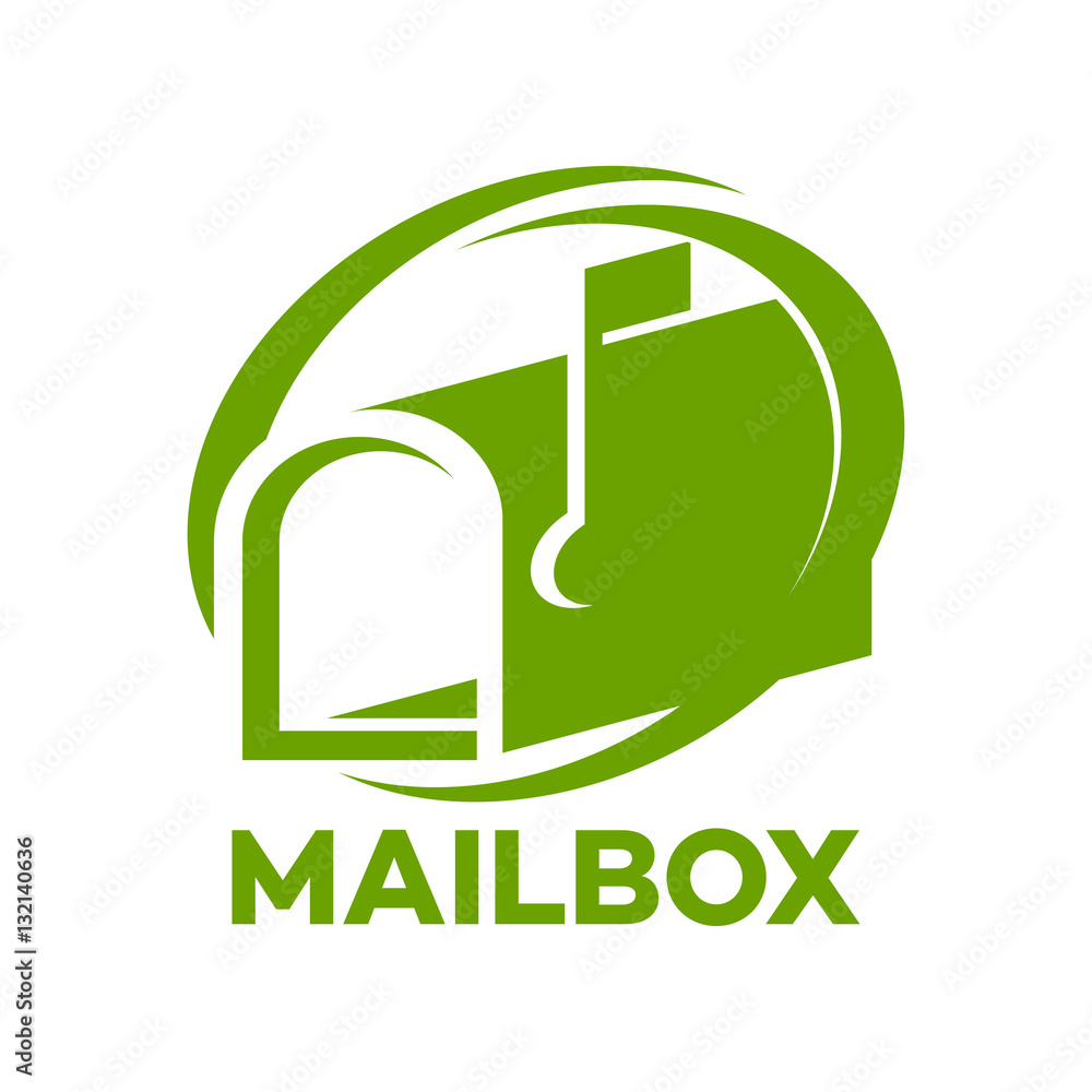 Mailbox logo Stock Vector | Adobe Stock