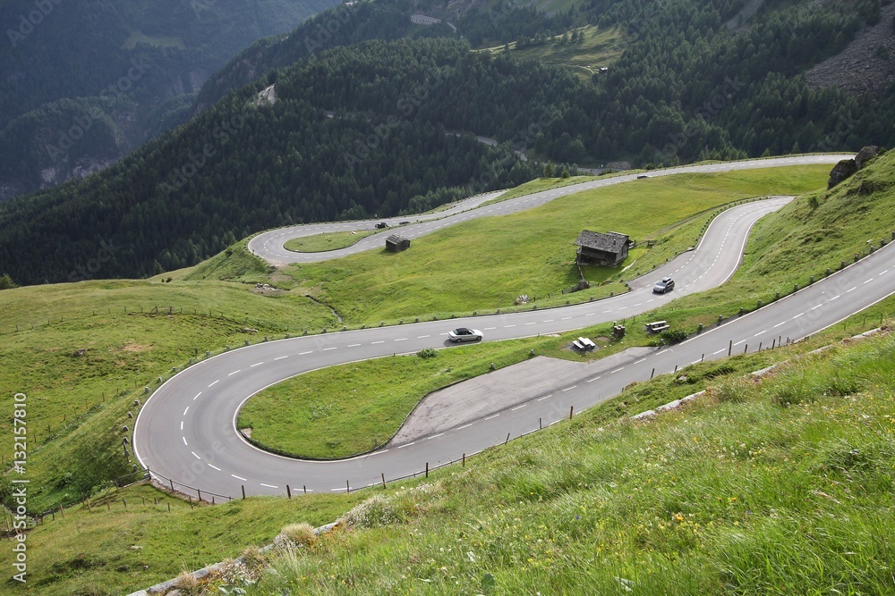 Austria mountain road Stock Photo | Adobe Stock