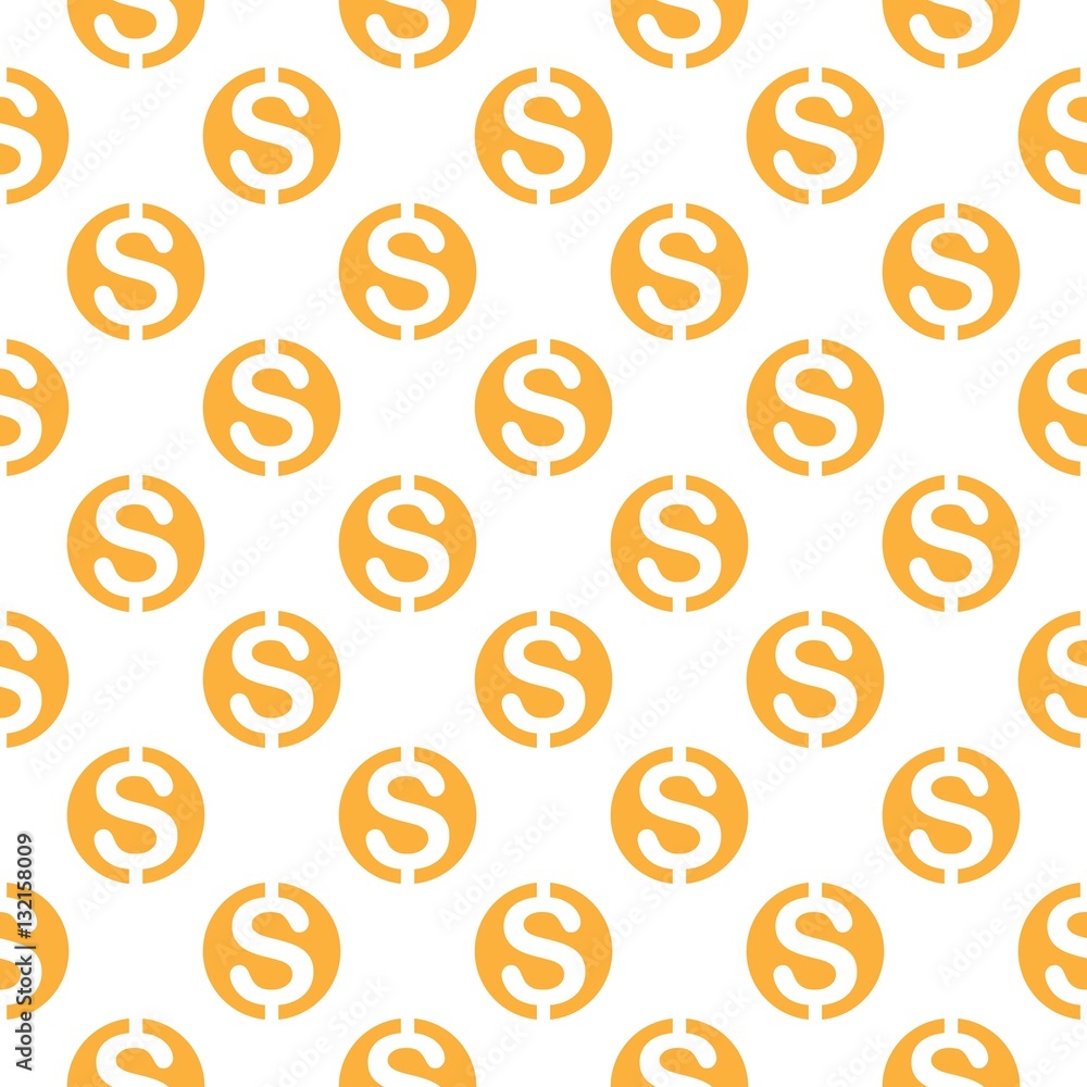 Seamless pattern with dollar sign. Repeating currency symbol background ...