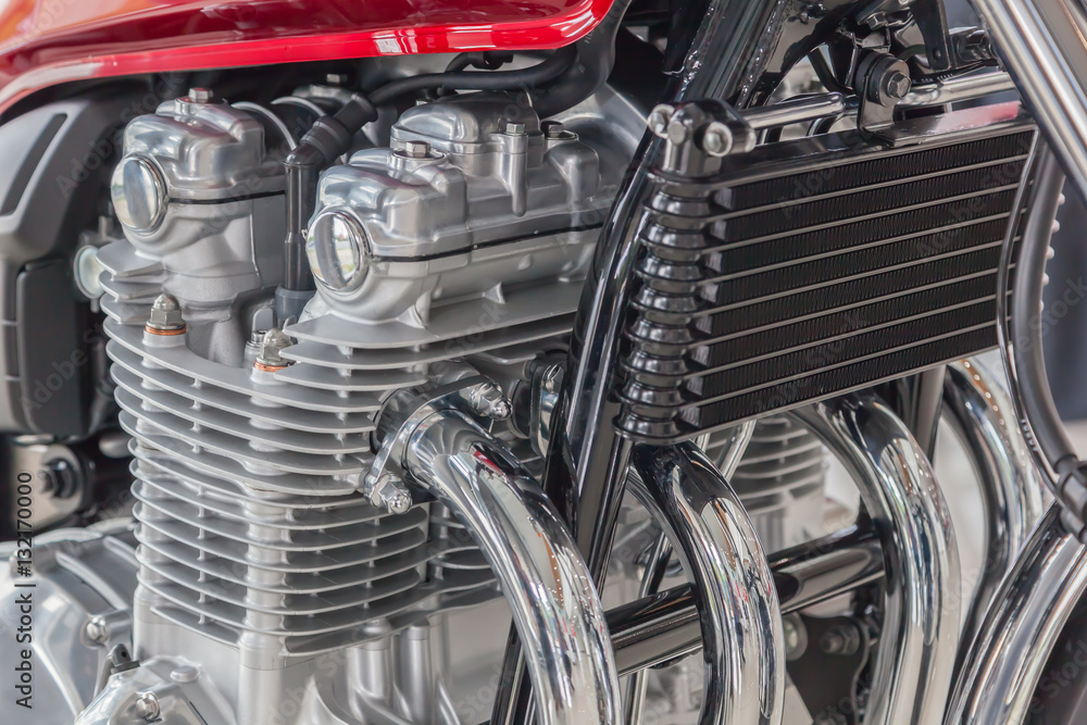 Big Bike engine Stock Photo | Adobe Stock