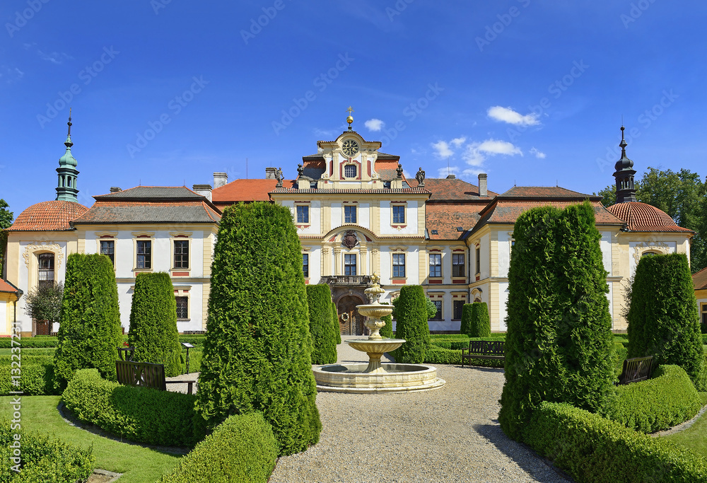 Postupice - Baroque Chateau Jemniste in Central Bohemia. The chateau is ...