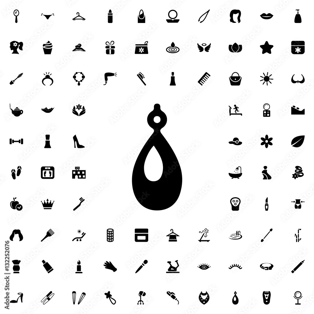 earring icon illustration vector de Stock | Adobe Stock