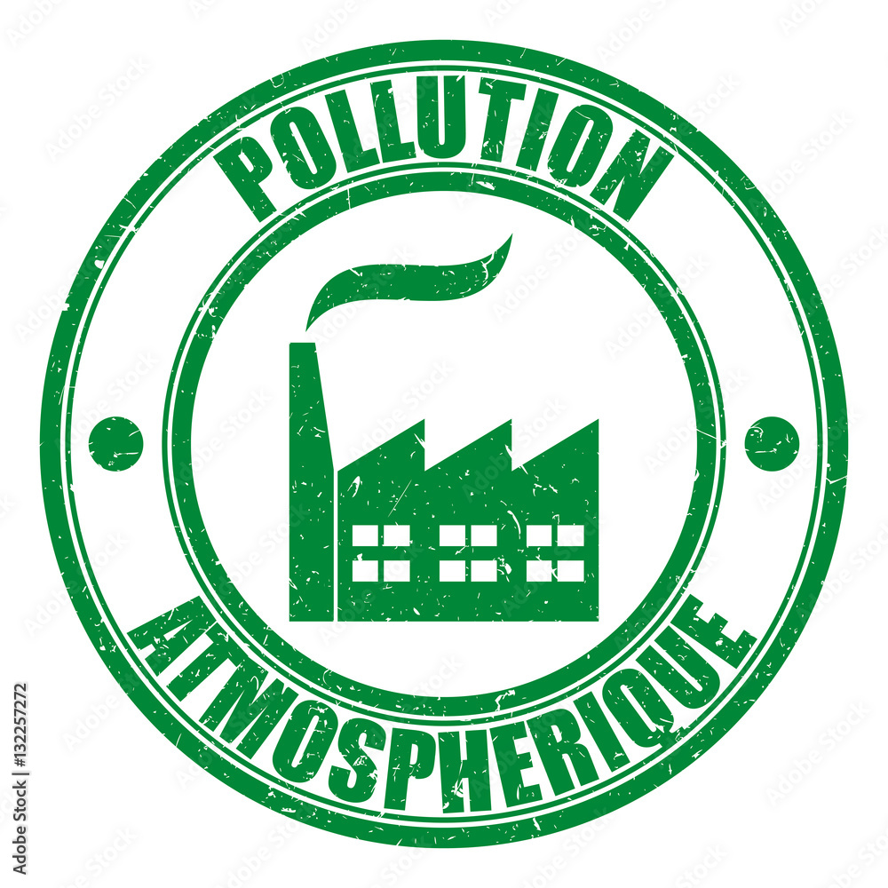 Vecteur Stock Logo pollution atmosphérique. | Adobe Stock