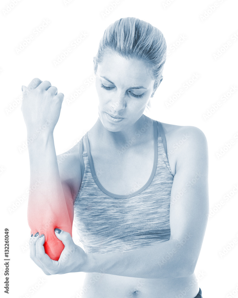 Elbow pain is often caused by overuse. Stock Photo | Adobe Stock