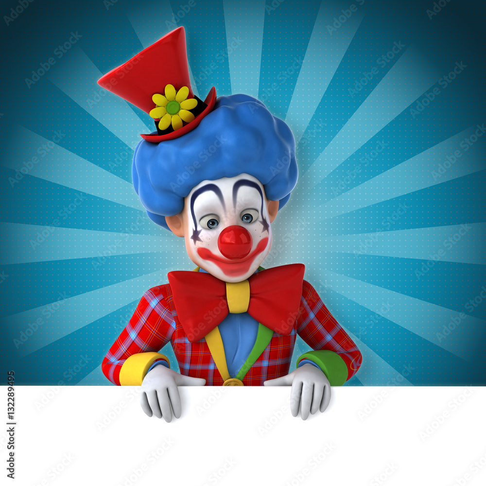 Fun clown Stock Illustration | Adobe Stock