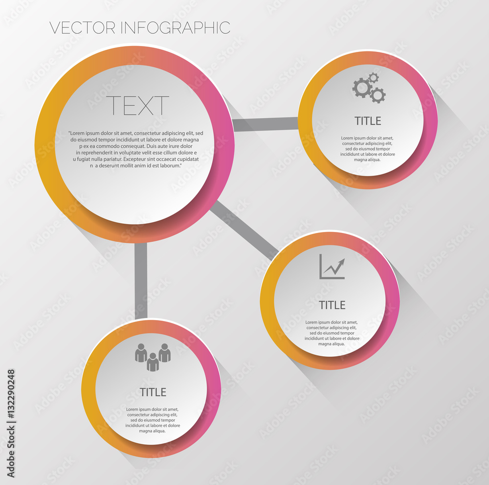 Four color steps infographics for your presentation eps 10 Stock Vector ...