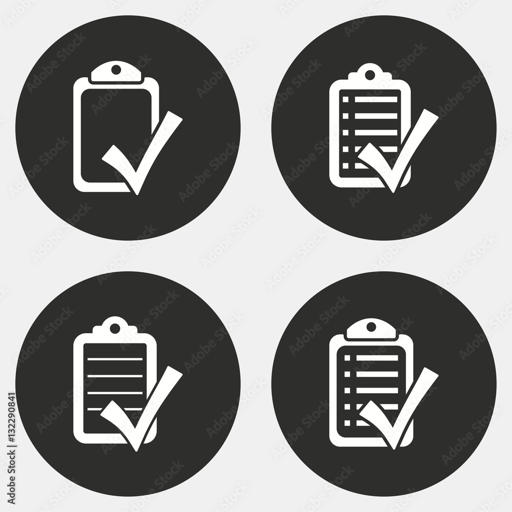 Checklist icon set. Stock Vector | Adobe Stock