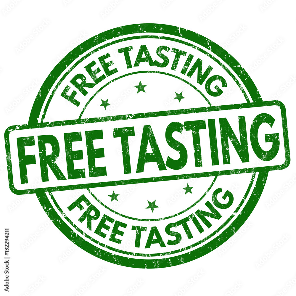 Free tasting sign or stamp Stock Vector | Adobe Stock