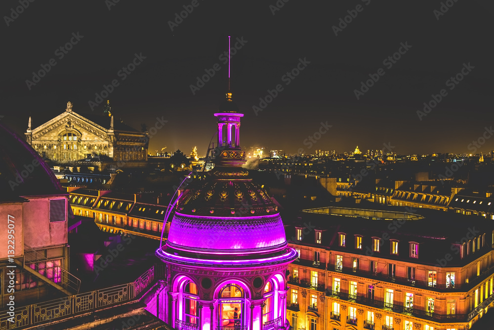 Poster Paris Opera view from parisian Mall Rooftop – Wall Art | UkPosters