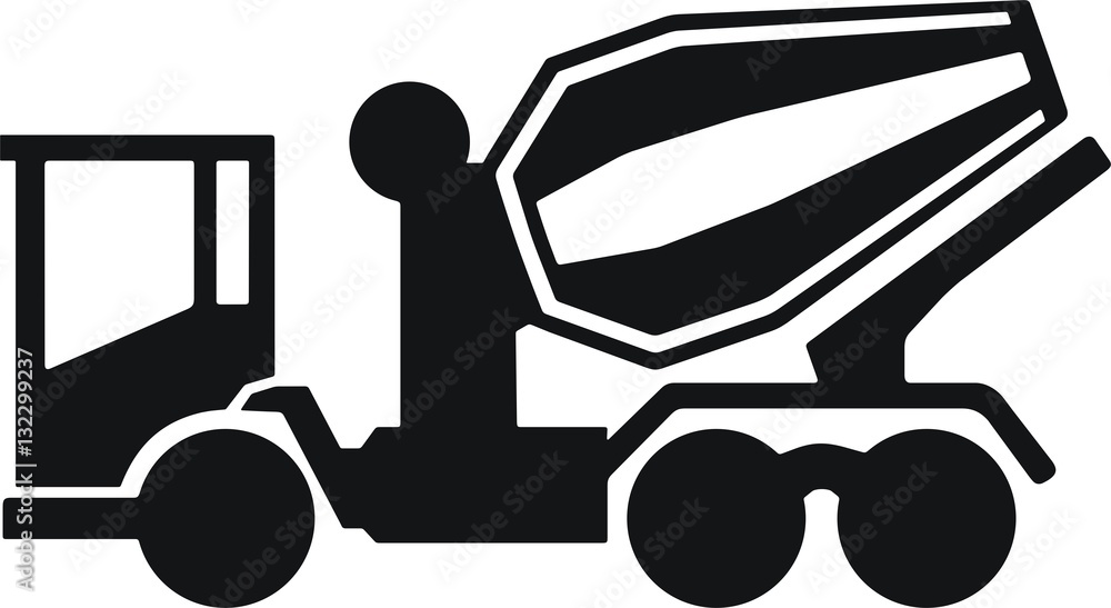 mixer vehicle Stock Vector | Adobe Stock