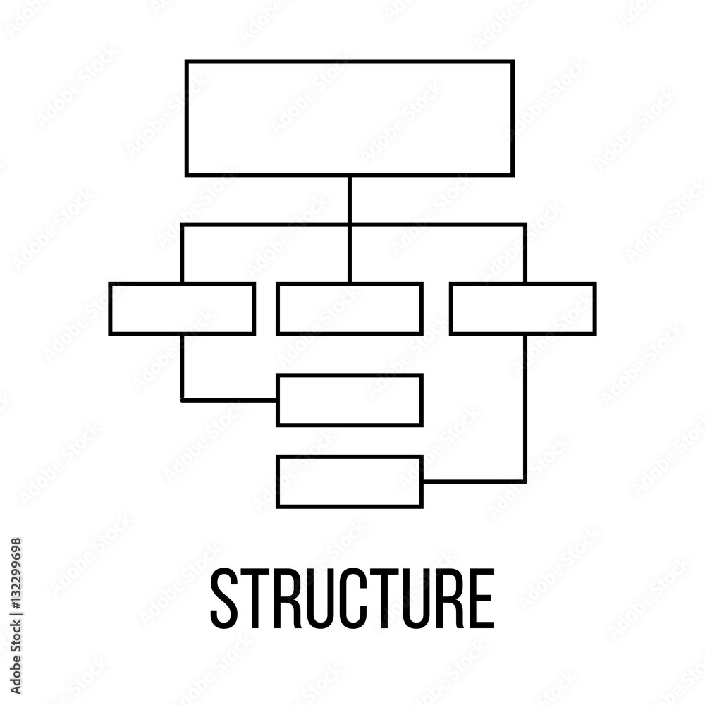 Structure icon or logo line art style Stock Vector | Adobe Stock