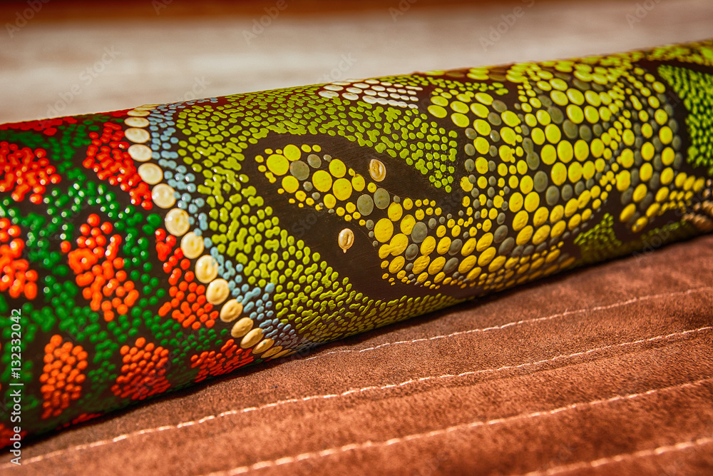 Didgeridoo - traditional aboriginal instrument from Australia Stock ...