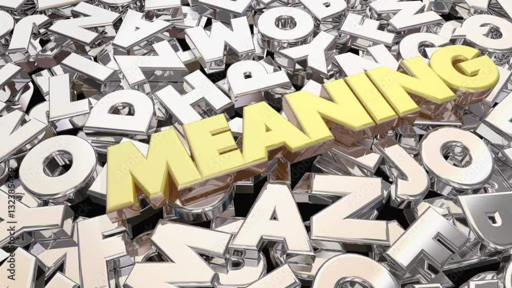 Meaning Secret Scrambled Message Letters Word 3d Animation Stock 비디오 ...
