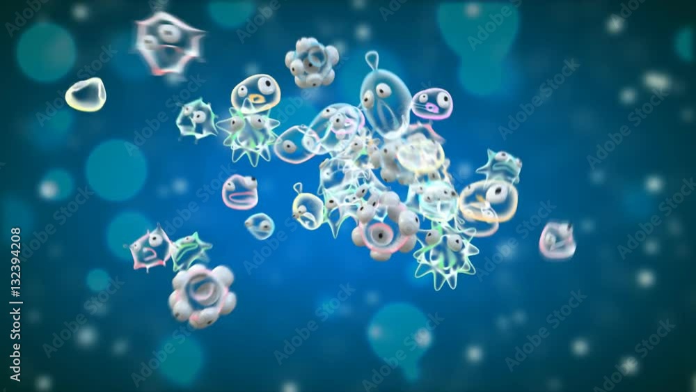 Bacteria - 3D Animation Stock Video | Adobe Stock