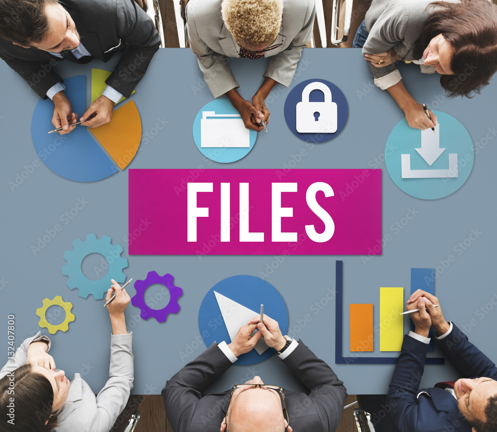 Files Document Technology System Storage Concept Stock Photo | Adobe Stock