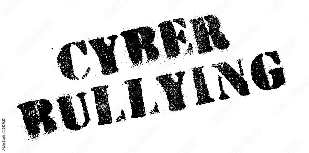Cyber Bullying rubber stamp. Grunge design with dust scratches. Effects ...