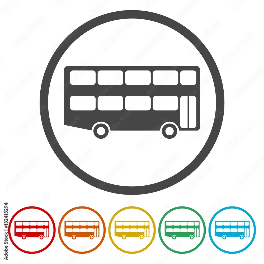 Bus icon vector, logo illustration Stock Vector | Adobe Stock