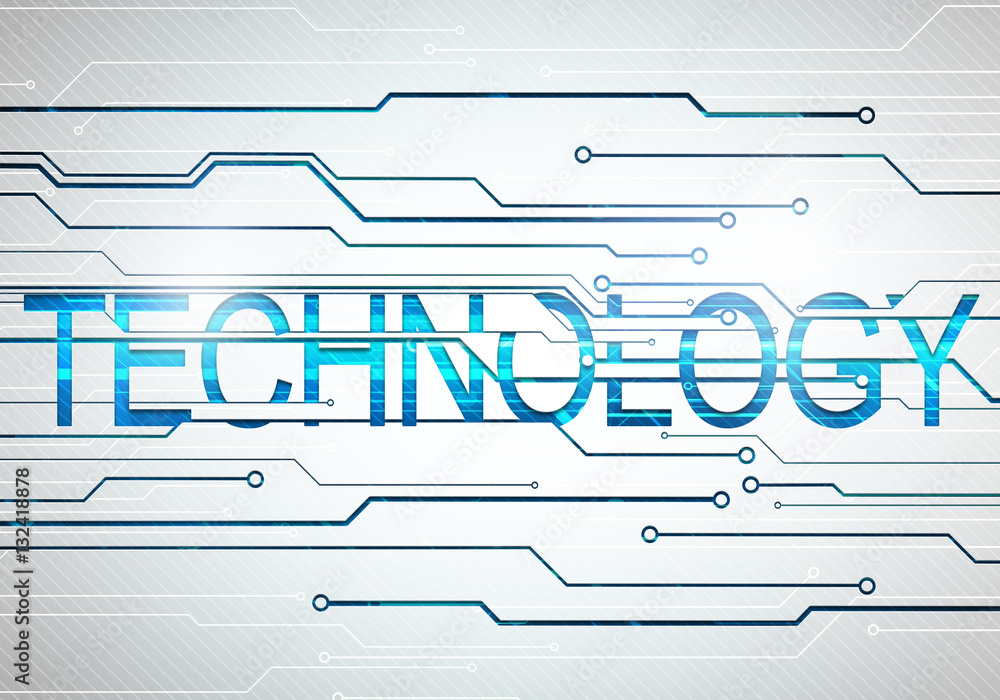 Digital image technology word concept with circuit microchip Stock ...