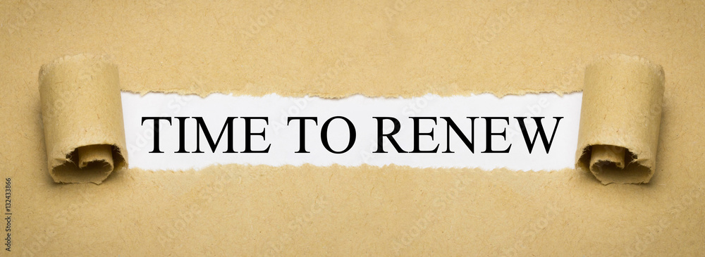 Time to Renew Stock-Foto | Adobe Stock