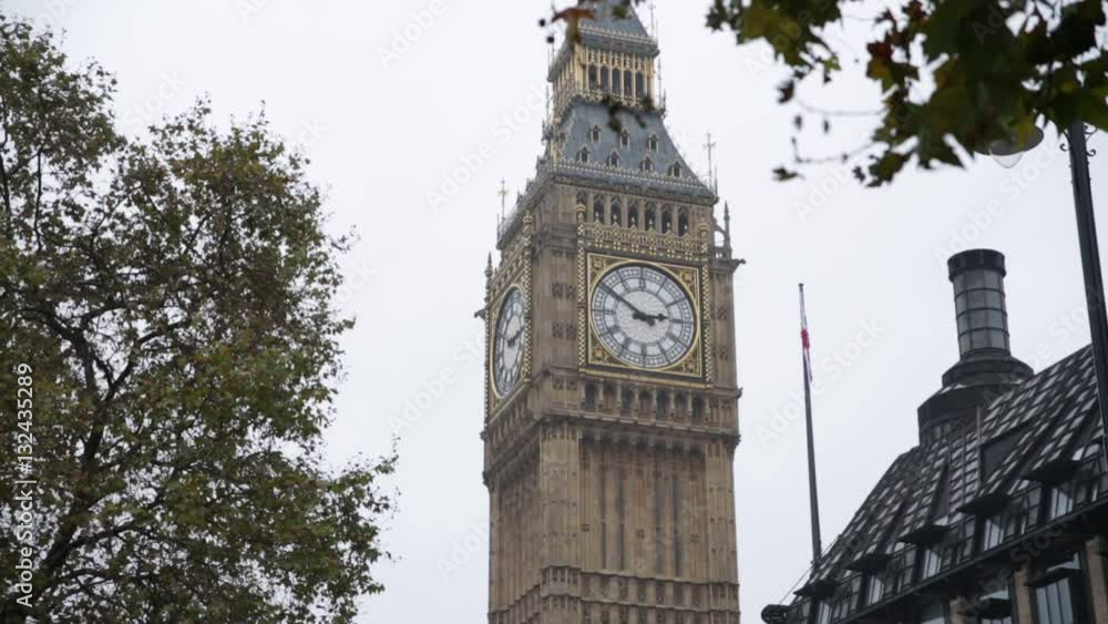 Big Ben in the Rain in London Stock Video | Adobe Stock