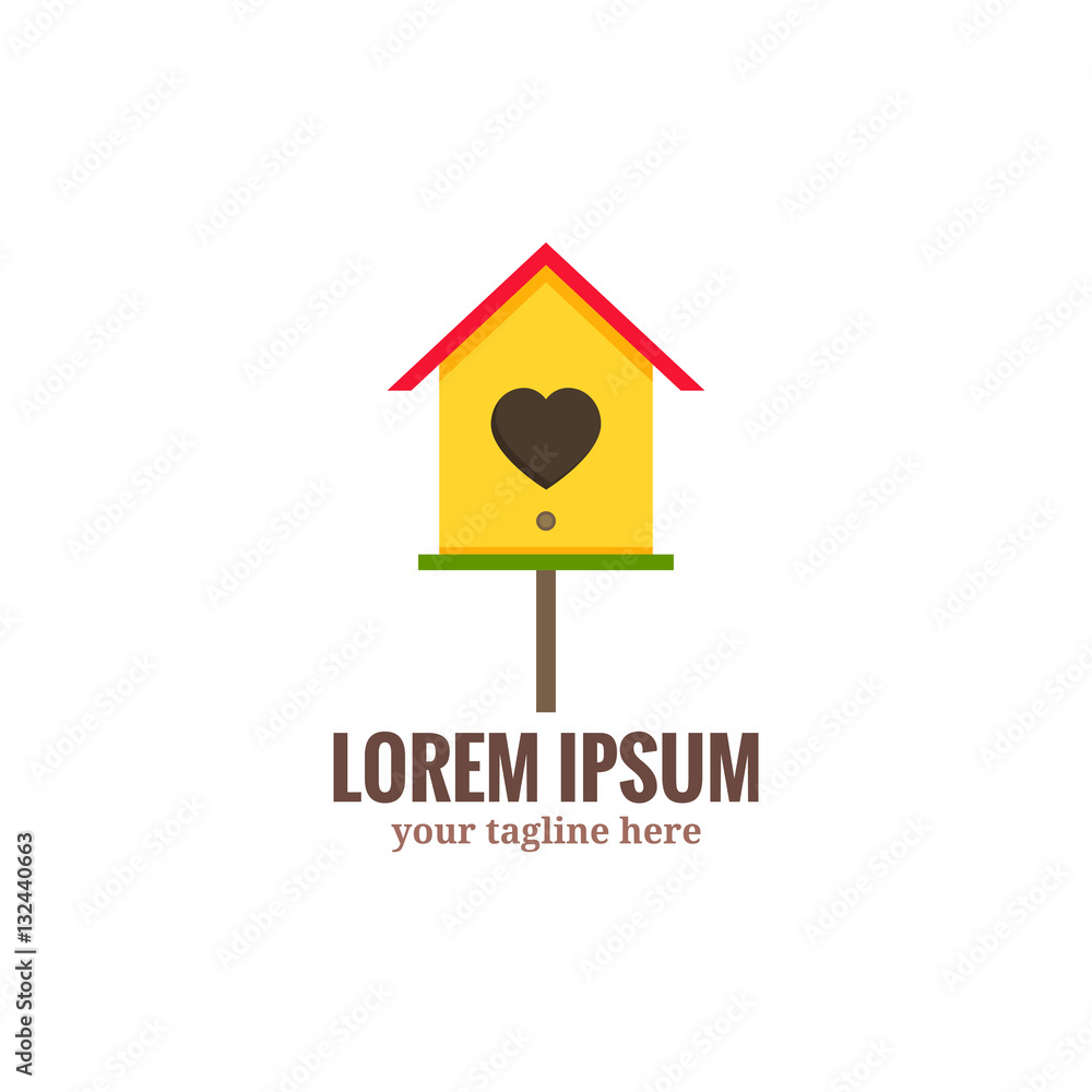 Vector of nesting box logo, nesting box symbol or icon, colored nesting ...