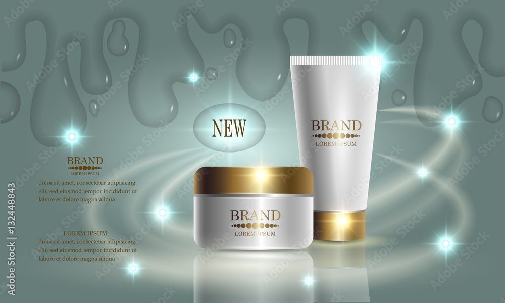 Cosmetics beauty series, premium cream for skin care. Template for ...