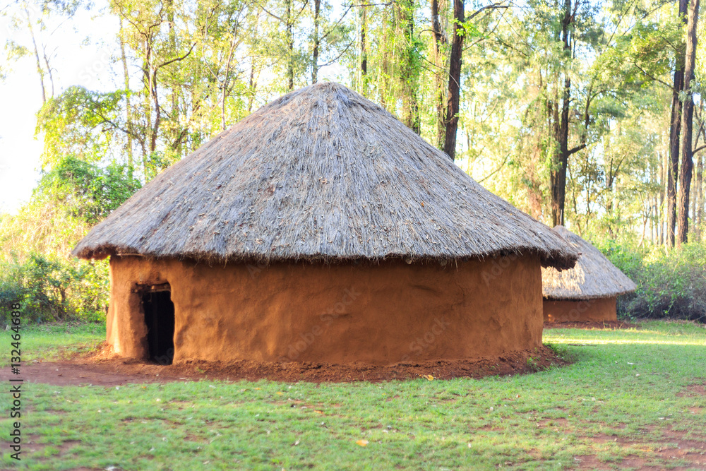 Traditional, tribal house of Kenyan people Stock Photo | Adobe Stock