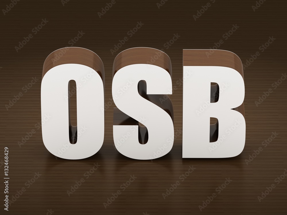 OSB acronym (Oriented strand board) Stock Illustration | Adobe Stock