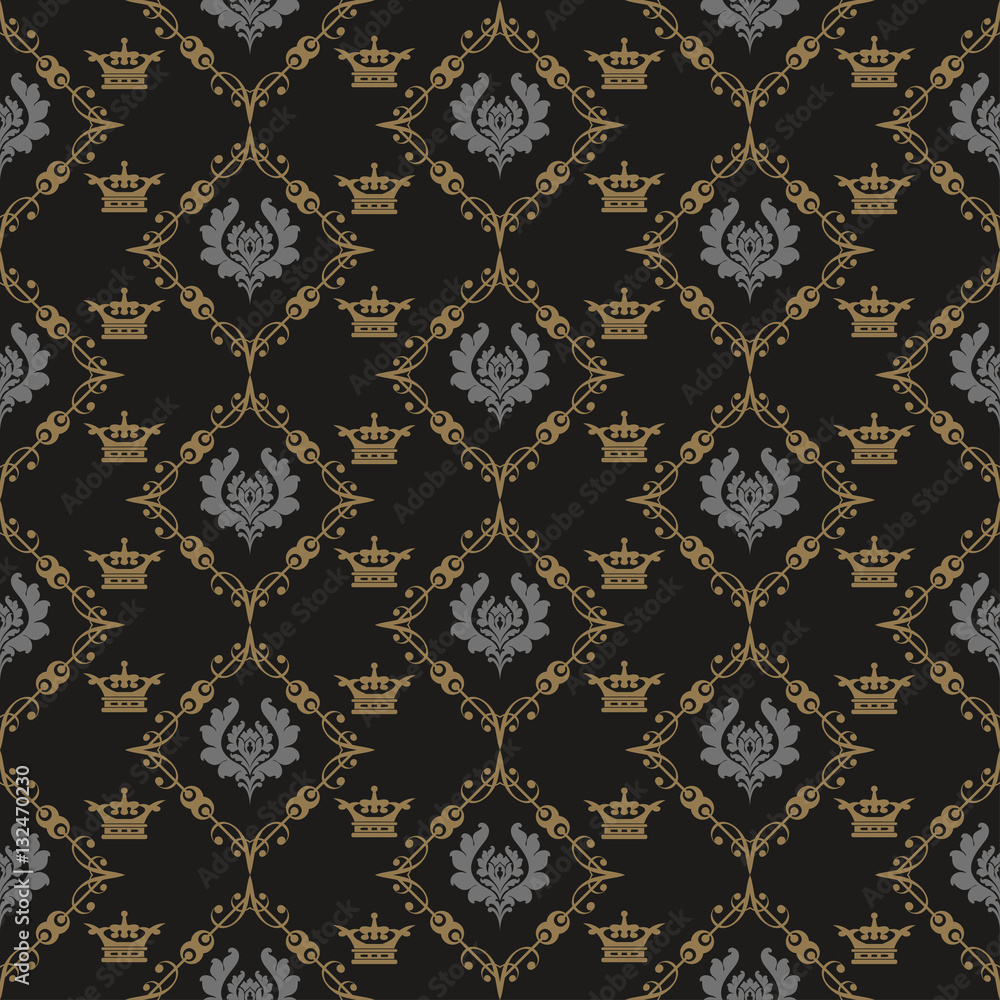 Dark Wallpaper Decor Stock Vector | Adobe Stock