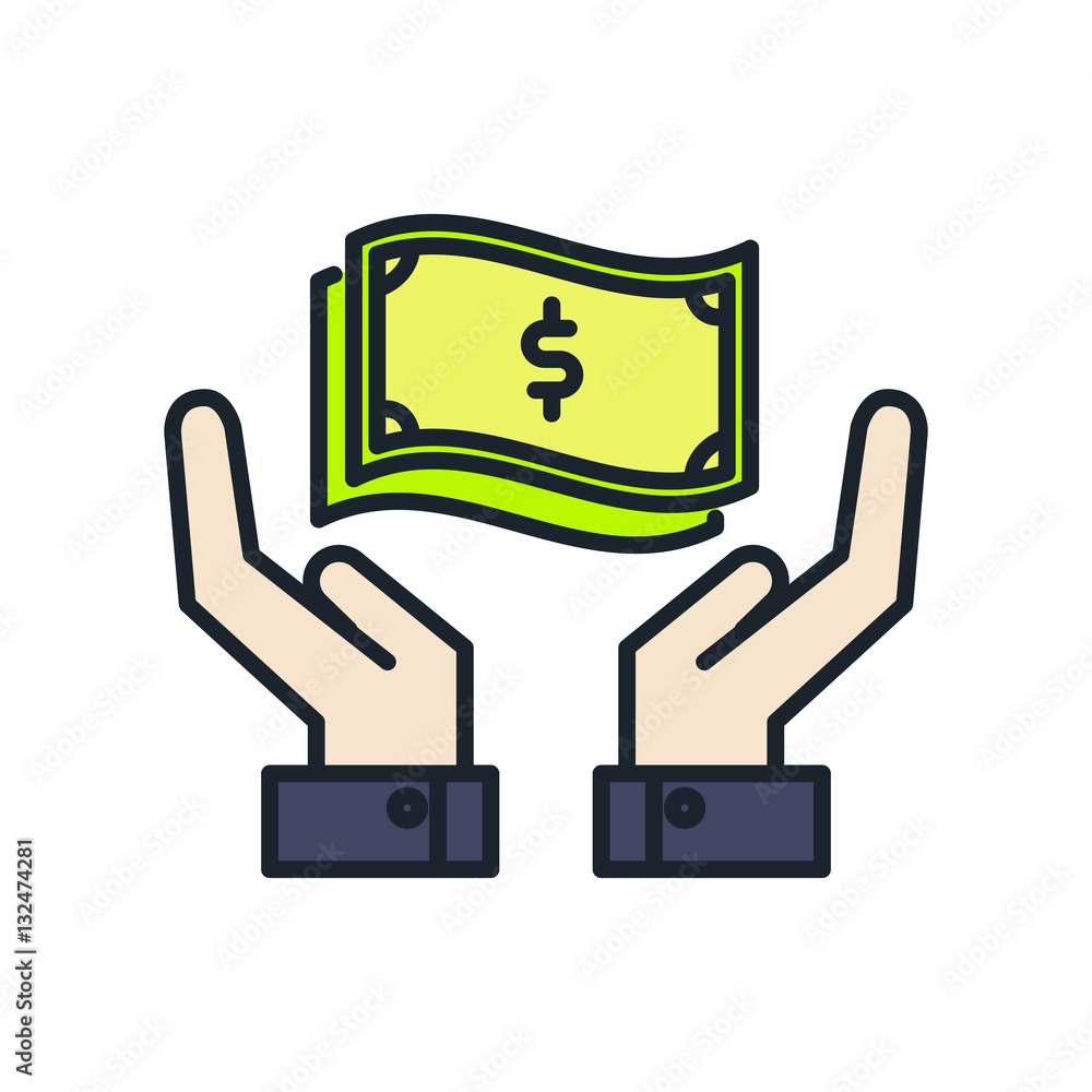 wealth protection icon color Stock Vector | Adobe Stock